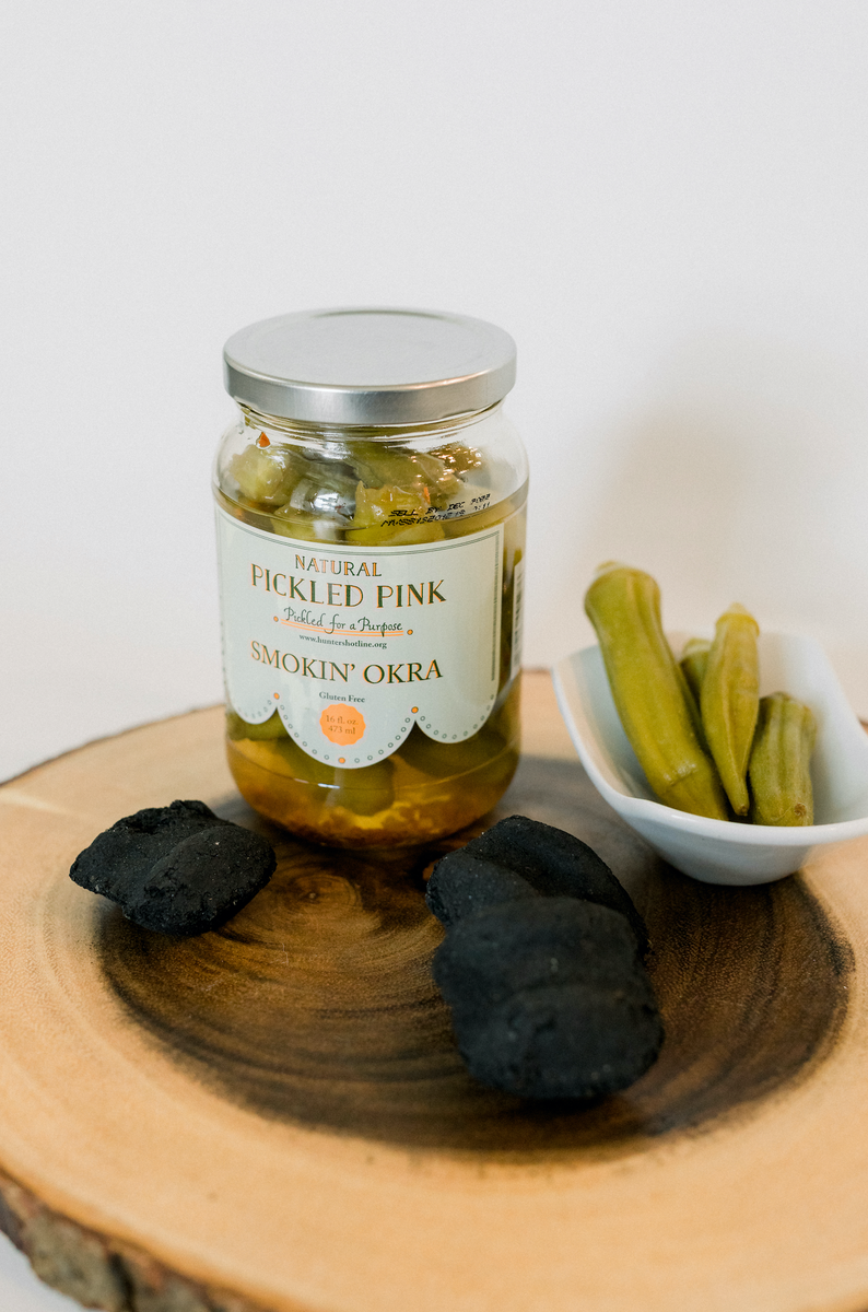 SMOKIN’ OKRA – Pickled Pink Foods